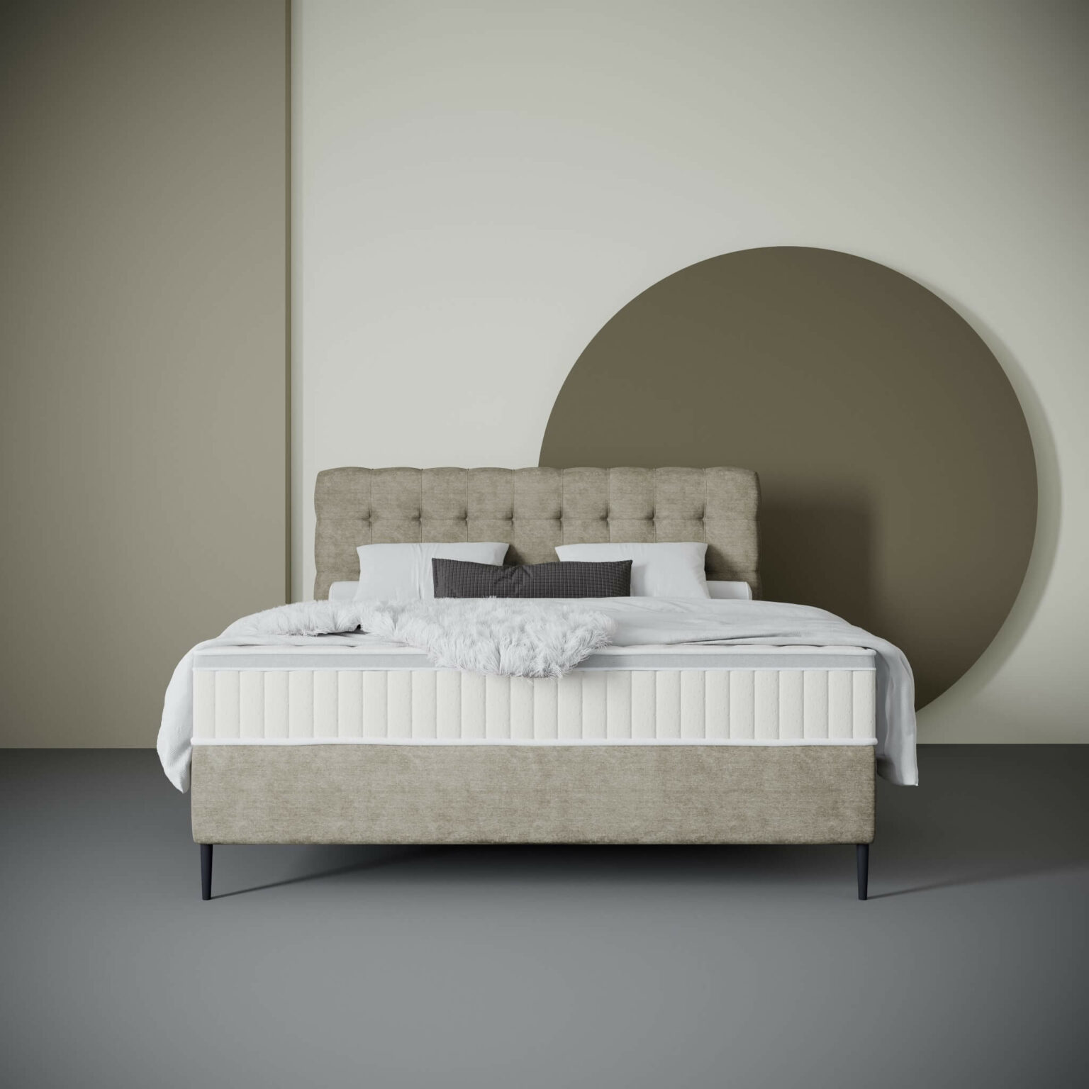 Mozart Boxspringbett in Beige & Braun » Angebote 2025 🤎